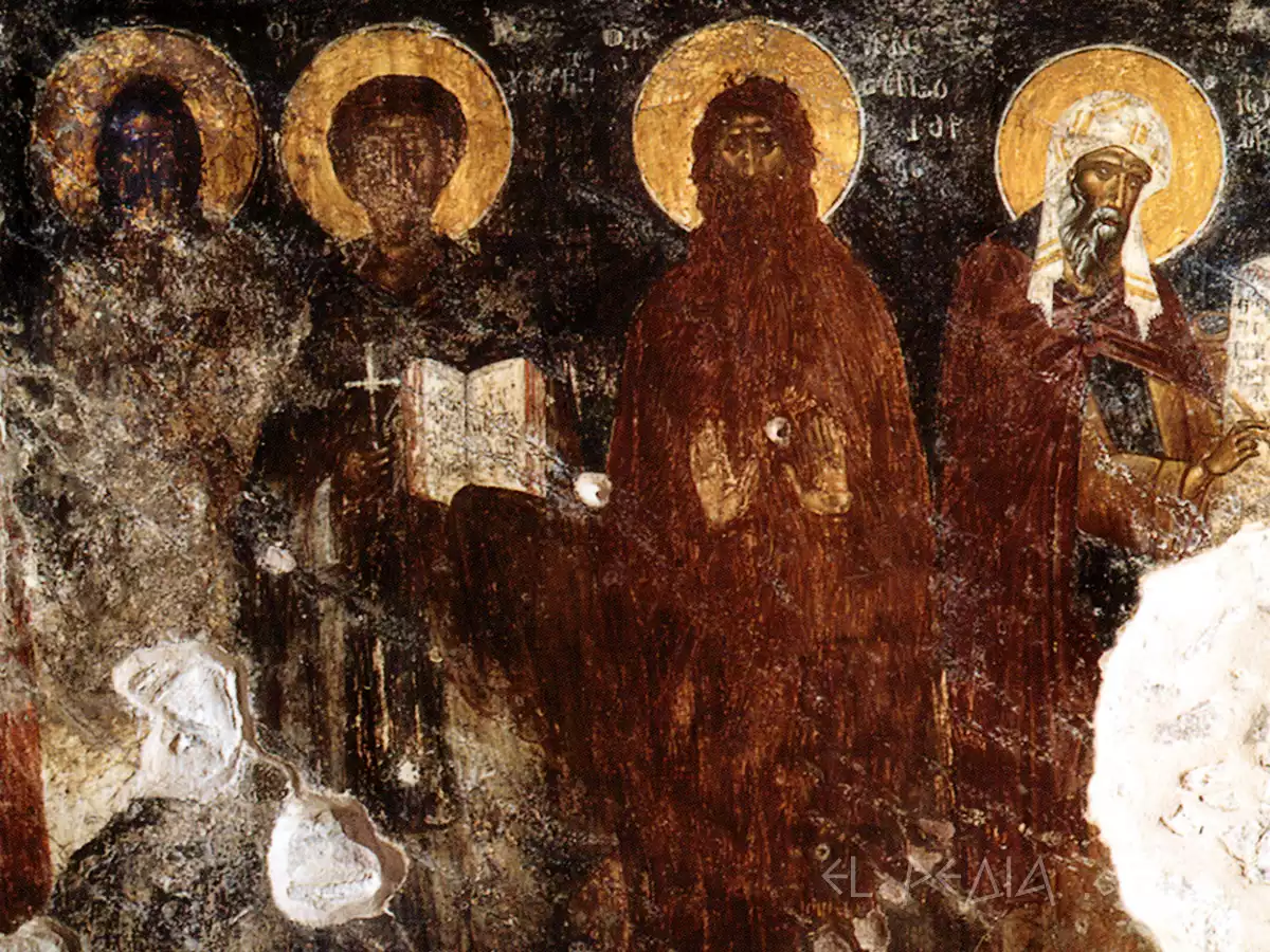 Fresco Of Saint John Of Damascus